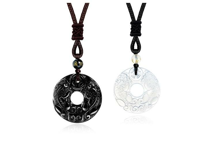 Колье, халцедон