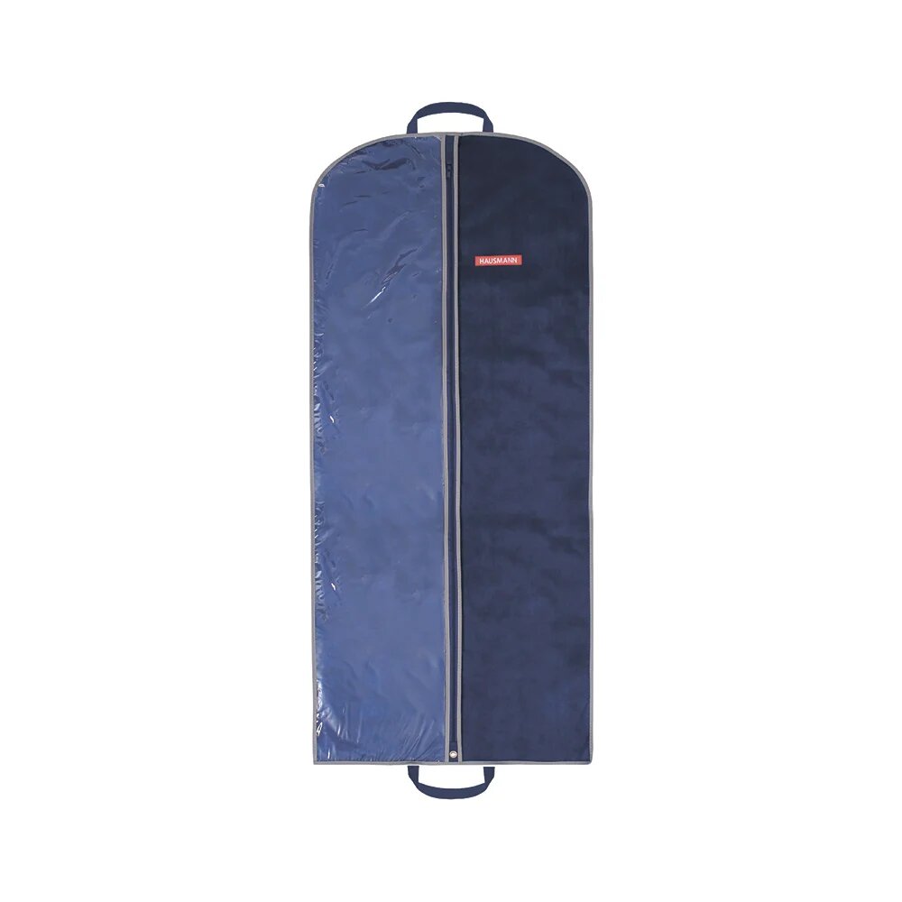 Чехол для одежды Hausmann со стенкой из ПВХ и ручками 60x140, синий HM-701402NG