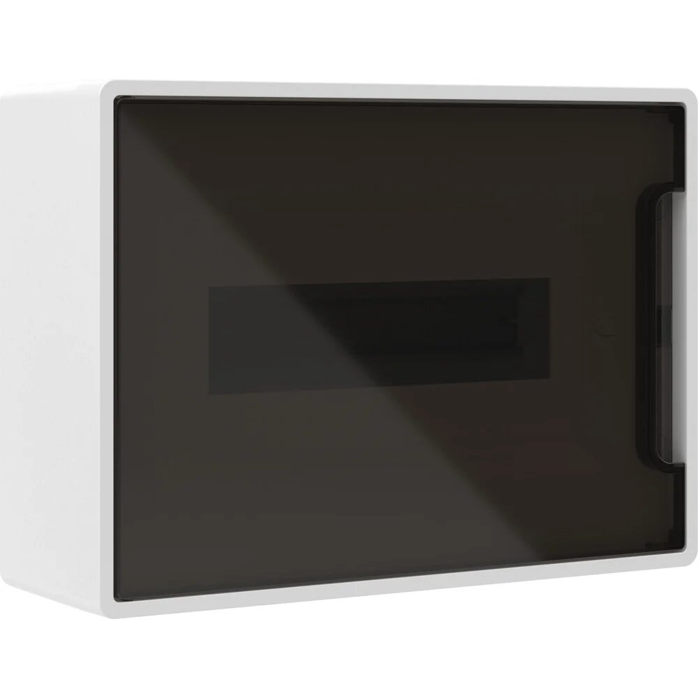 Щиток DKC 12 модулей, настенный, белый, с тонированной дверцей, с 2 шин. PEN на 8 6 отв. 1 ШТ F12W1WDDIY