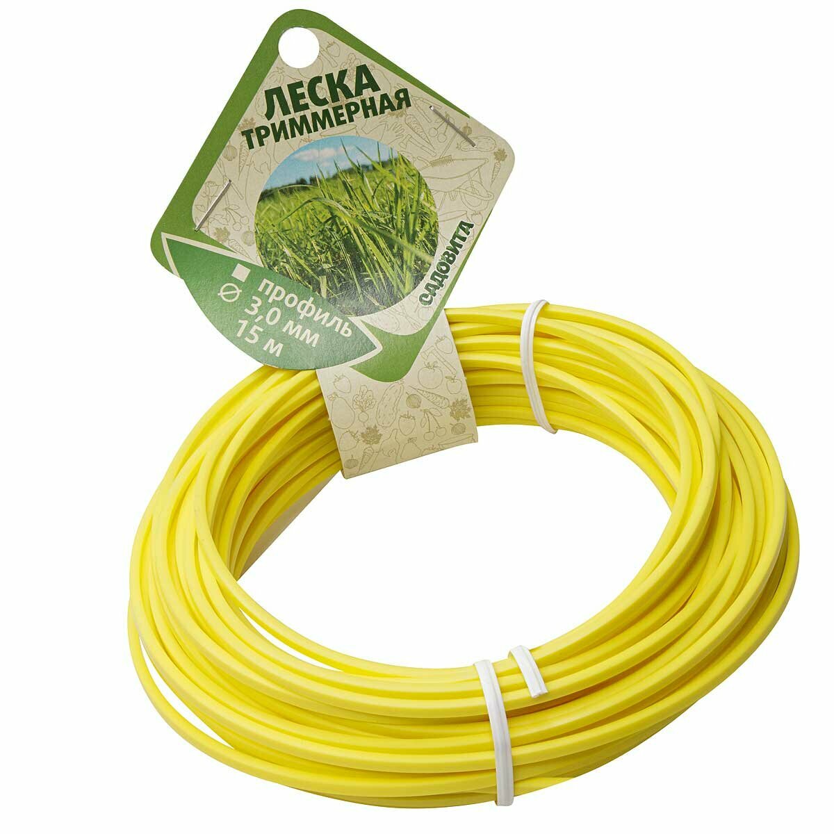 Леска для триммеров садовита, форма круг, диаметр 3 мм, длина 15 метров