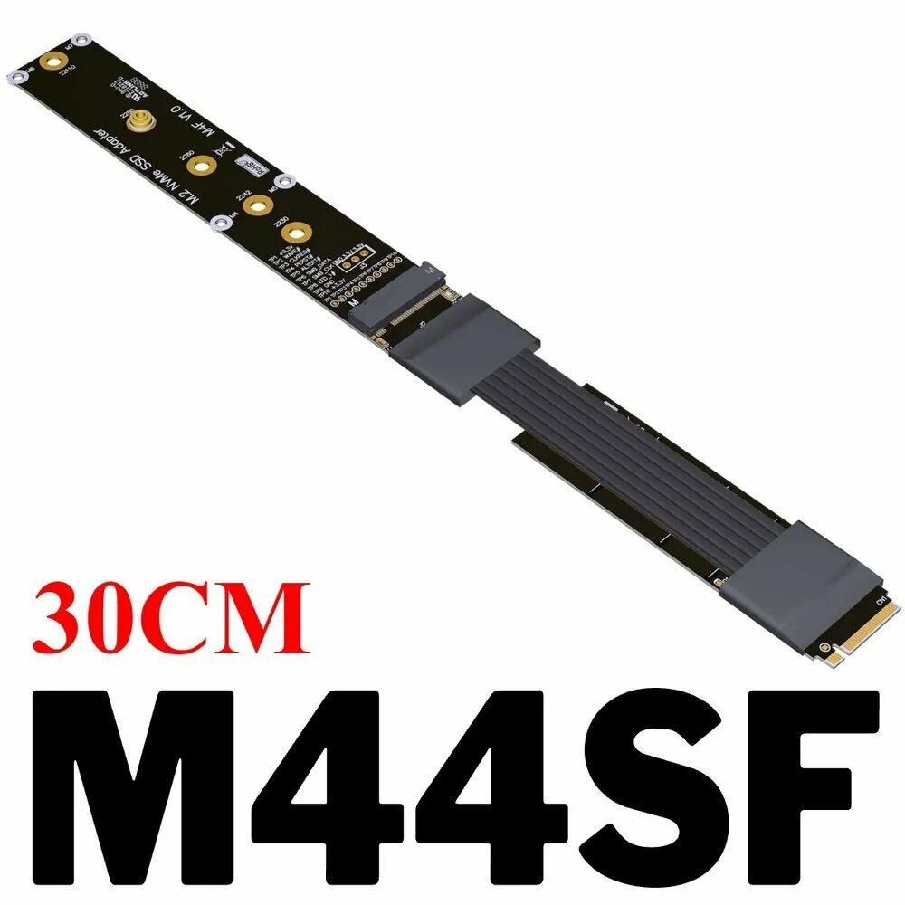 M.2 удлинительных кабеля-адаптера для твердотельных накопителей NVMe SSD поддерживают PCIE 4.0 3.0 x4 full speed ADT