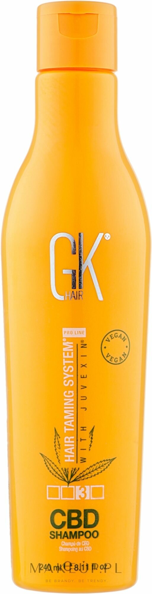 GKhair Увлажняющий шампунь с веганским протеином CBD Vegan Shampoo 240 мл