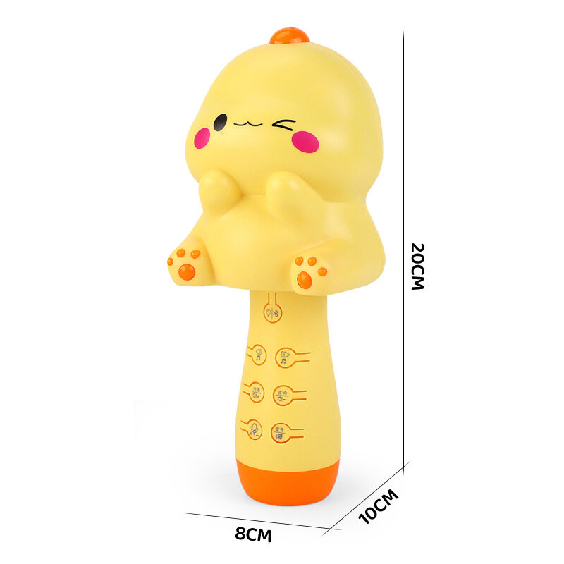 Микрофон для раннего образования, детская поющая машина, большой микрофон, многофункциональный, перезаряжаемый, подарок на день рождения для мальчиков и девочек, игрушка для детских песенок