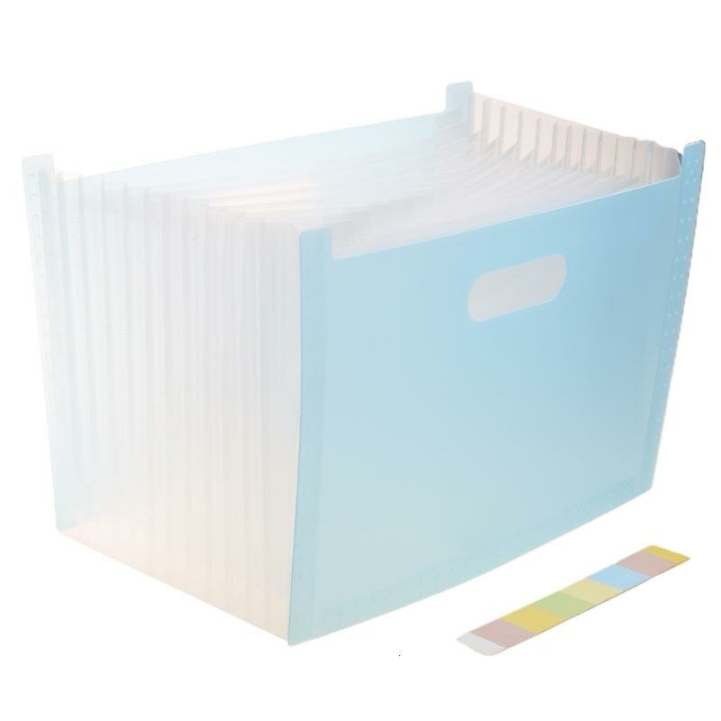 Расширяемая картотечная папка А4, Синий