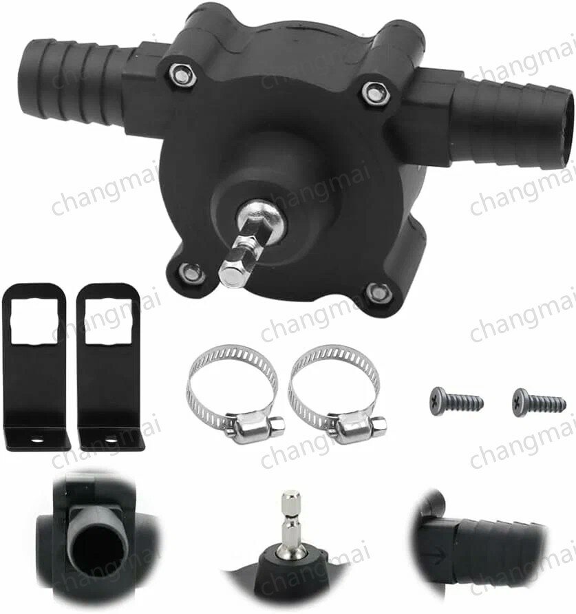 Мобильный водяной насос с электрической дрелью, насос для жидкой воды