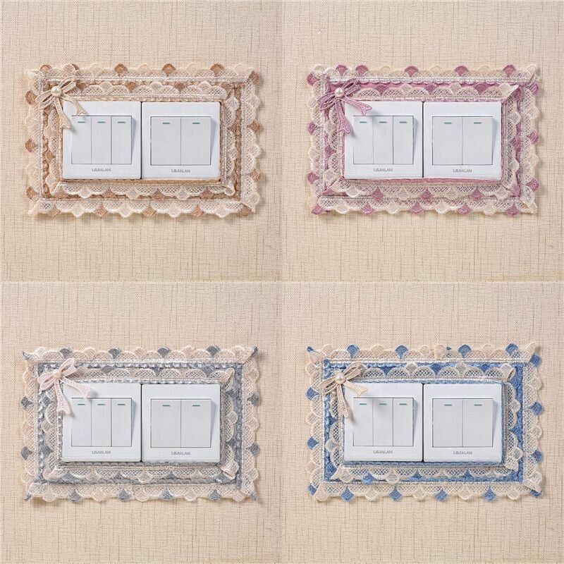 Набор из четырех роскошных крышек для выключателей, защитные крышки для выключателей в спальне, декоративные рамки для выключателей, универсальные крышки для розеток