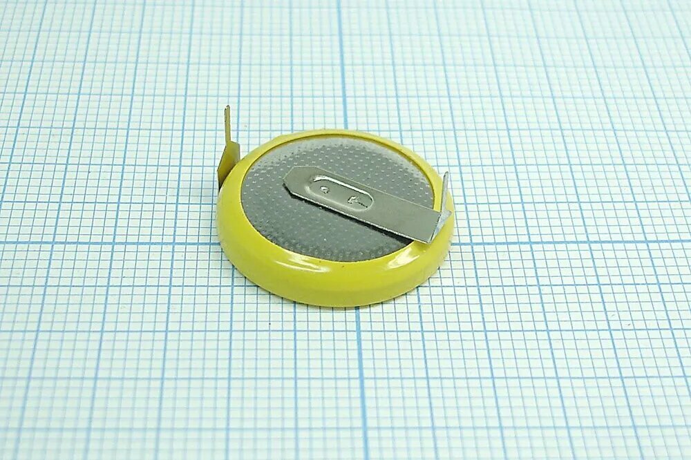 Батарейка биос (CMOS) CR2032 3V 210mAh 2 угловых контакта под пайку