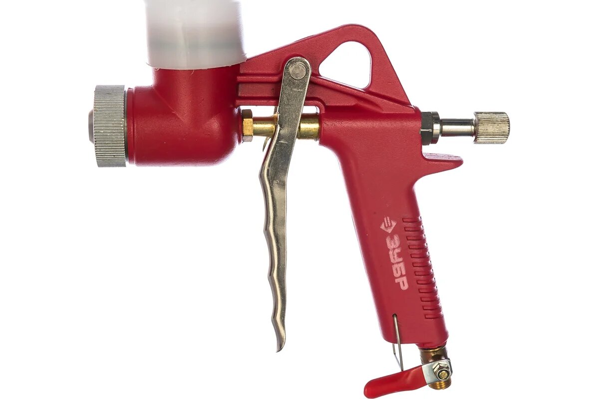 Пистолет пневматический ЗУБР мастер МКП 600 для штукатурки, 220–380 л/мин, диаметр сопла 4, 6, 8 мм