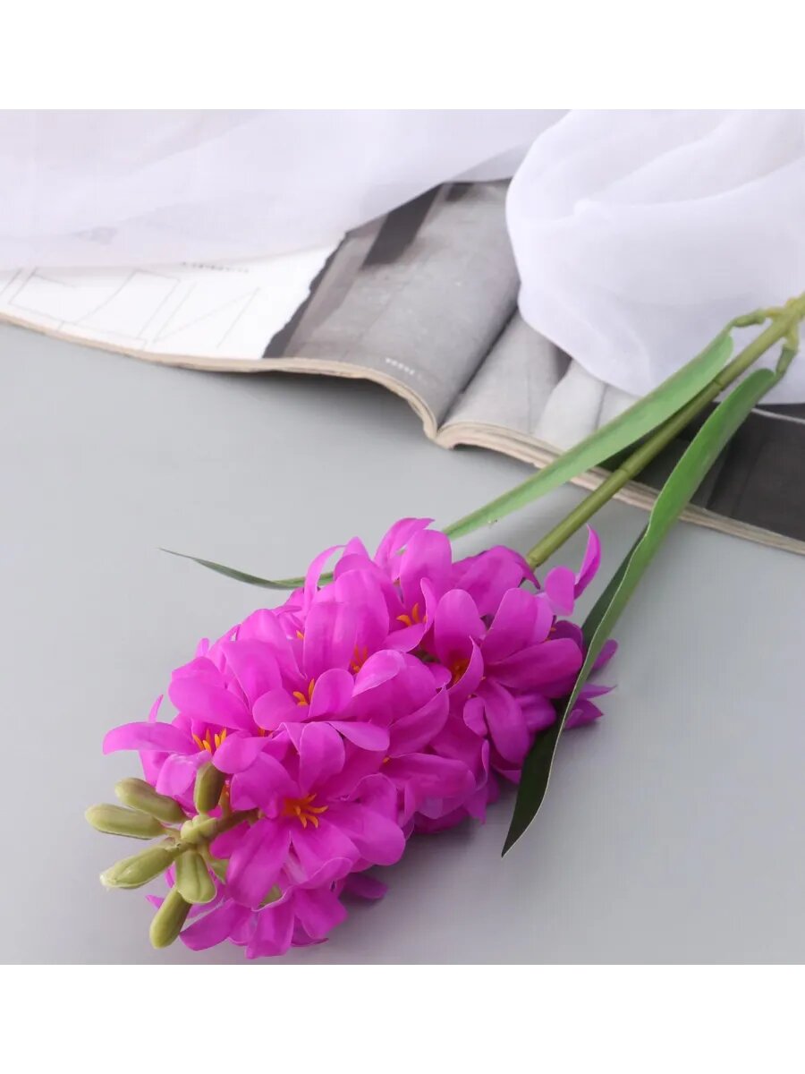 Цветы искусственные Гиацинт галант 66х5 см, сиреневый