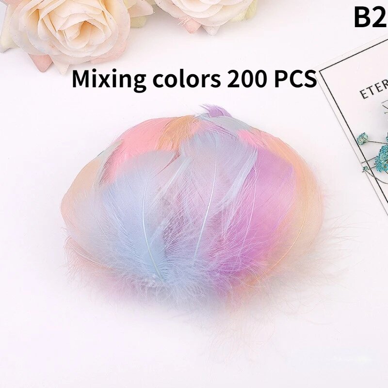 Большие гусиные перья для рукоделия 200 PCS B2
