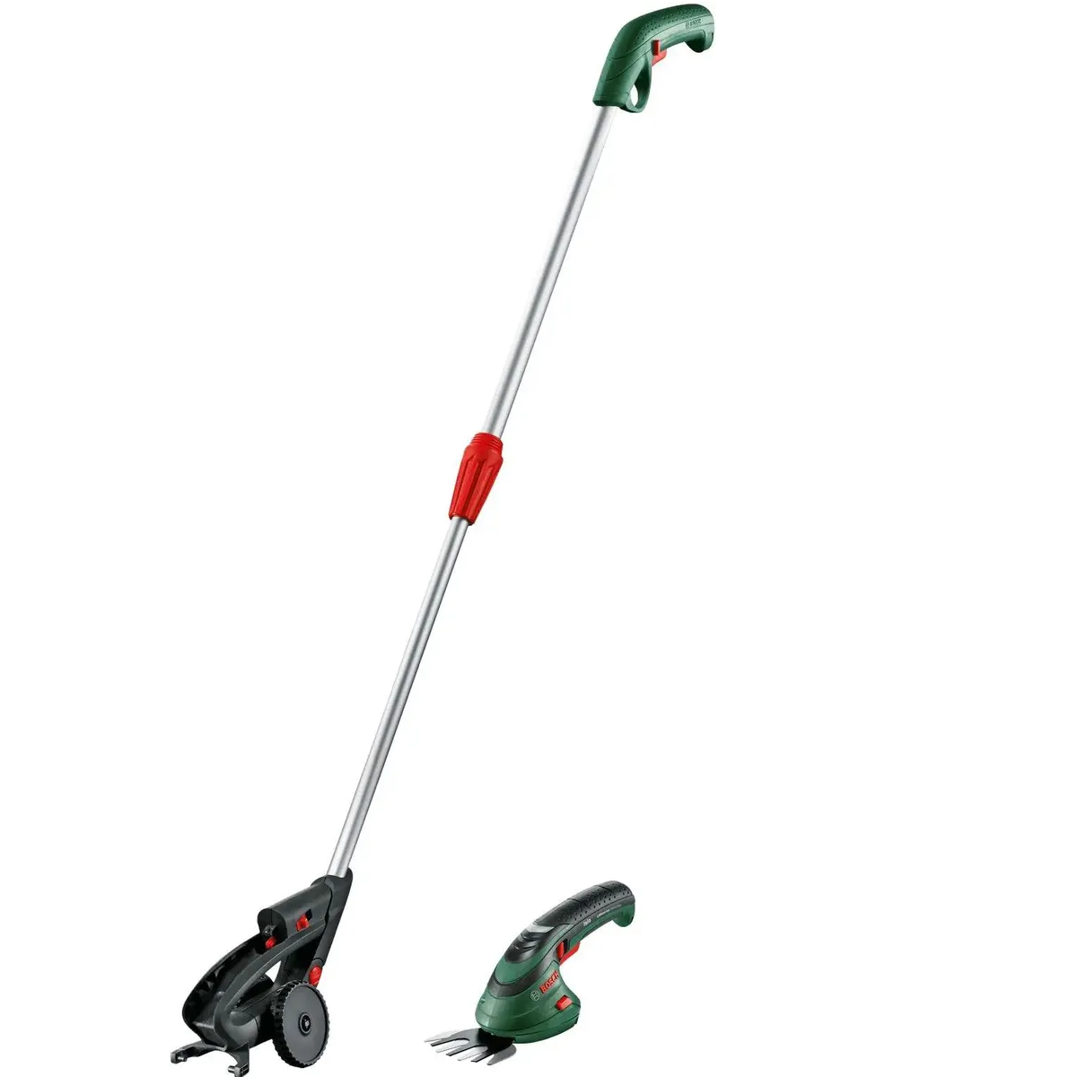 Ножницы садовые Bosch ISIO 3/0600833109 в комплекте штанга, 1.5Ач, зеленый