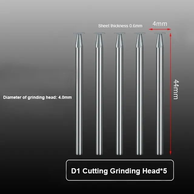 D1 Cutting Grinding Head*5, 4.0mm, 44mm