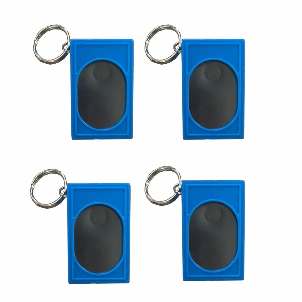 1 комплект из 4-х квадратных звуковых тренажеров для домашних животных-синий