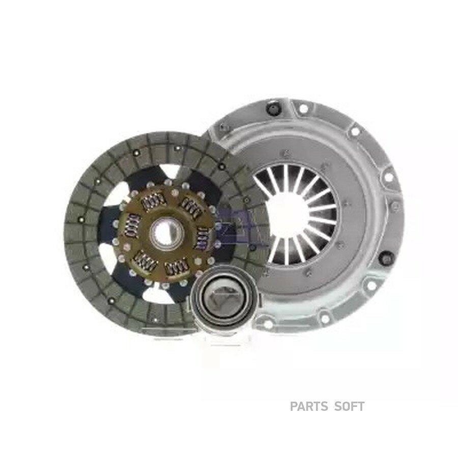 Комплект сцепления 225мм Mazda 323/626/B 1.6-2.2d 82-06 от официального дистрибьютора, AISIN, артикул KZ017