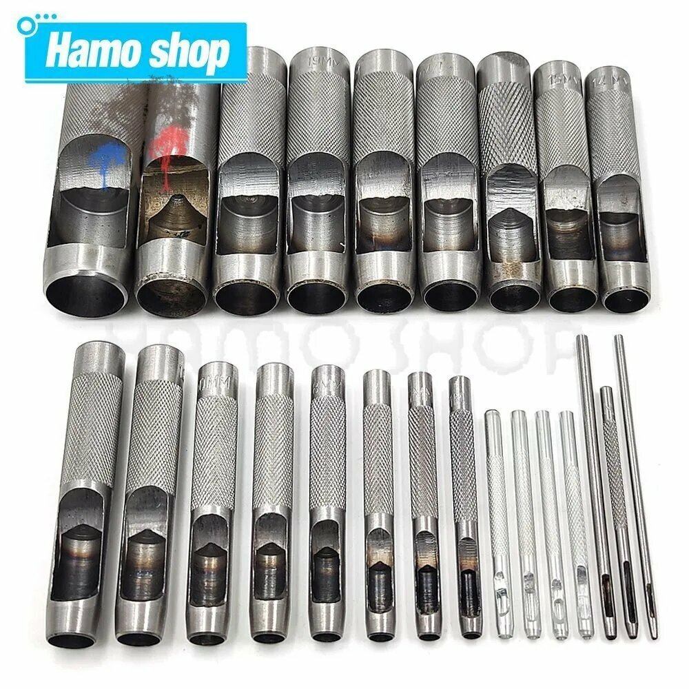 Один Пробойников, Установщик кнопок альфа для работы с картоном, кожей (3/4/5/6/7mm)