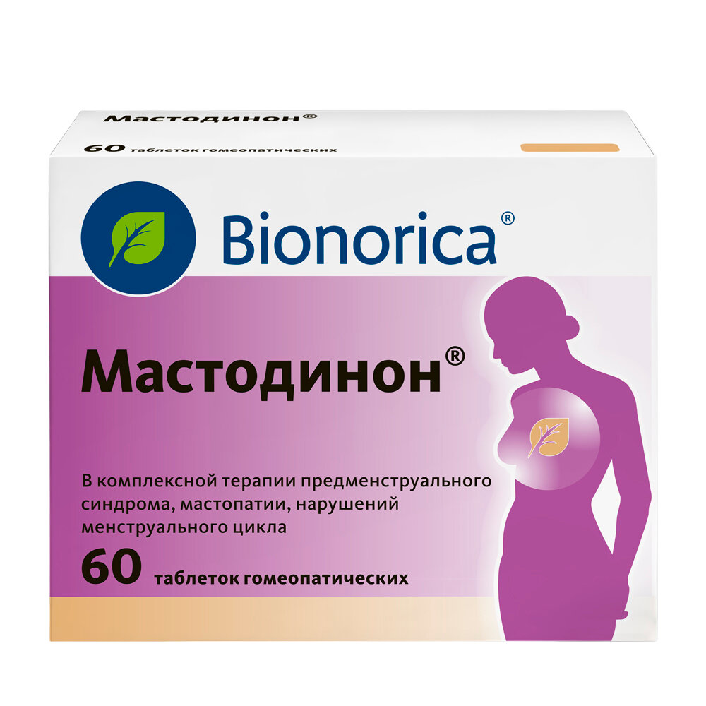 Мастодинон таб. №60, при мастопатии, ПМС, нарушениях менструального цикла