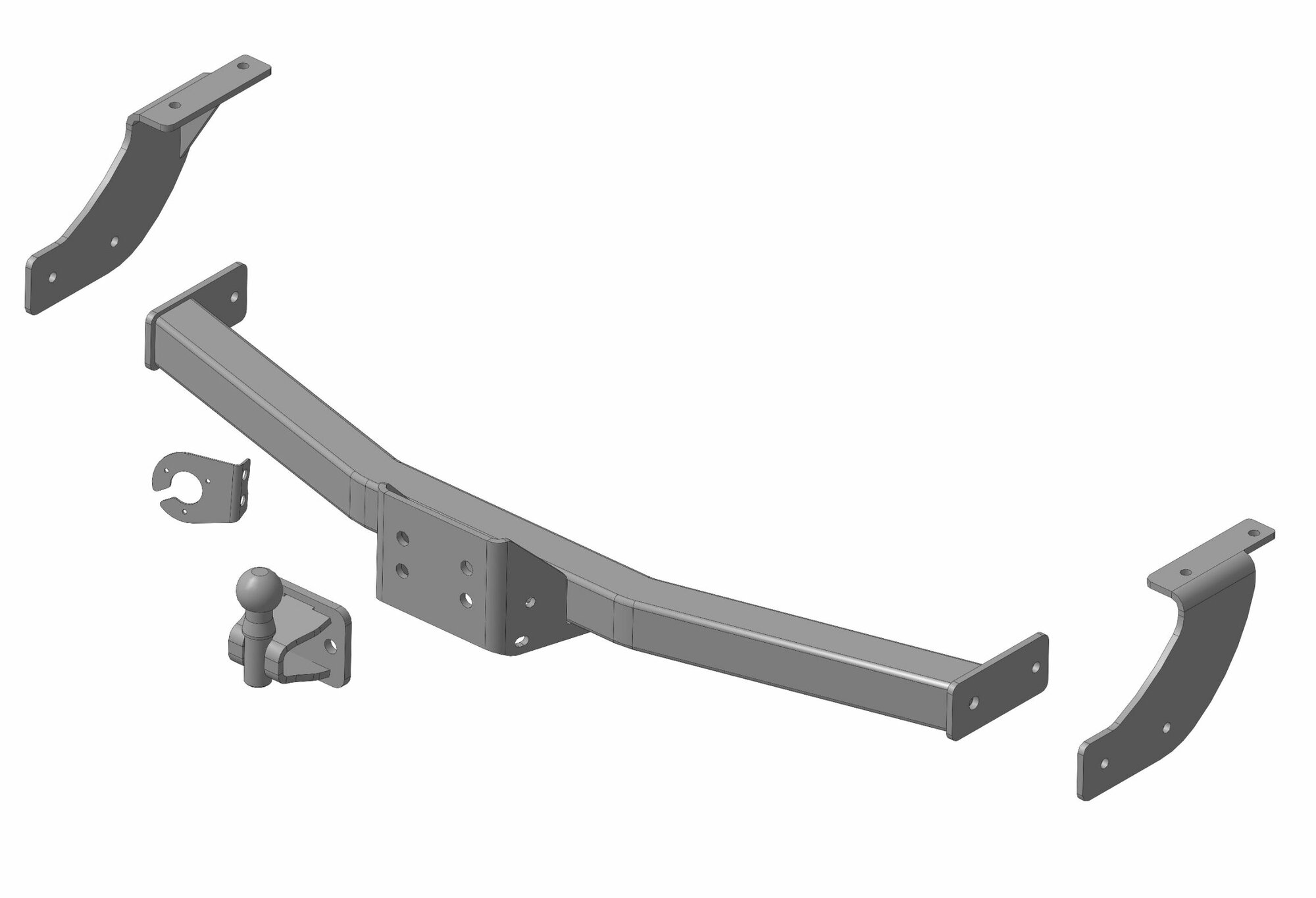 Фаркоп для Changan CS95 2023- фланцевое крепление шара Трейлер.8404