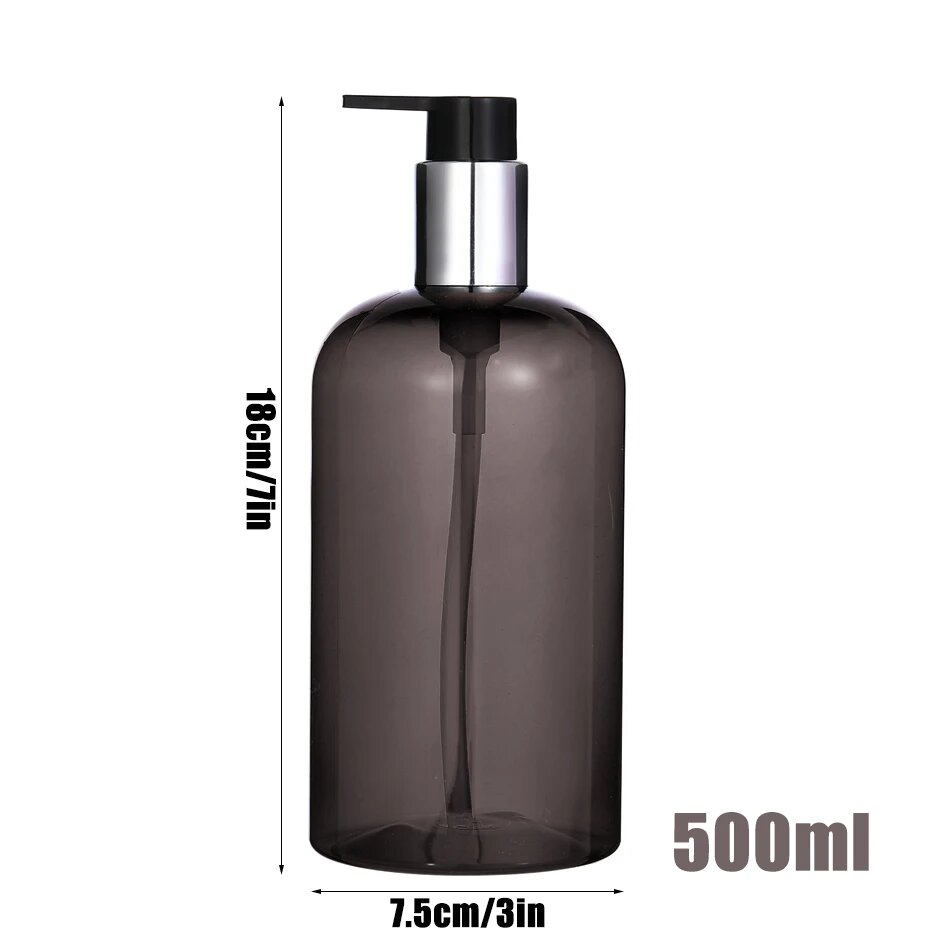 Дозатор для мыла 500мл, черный, 18см