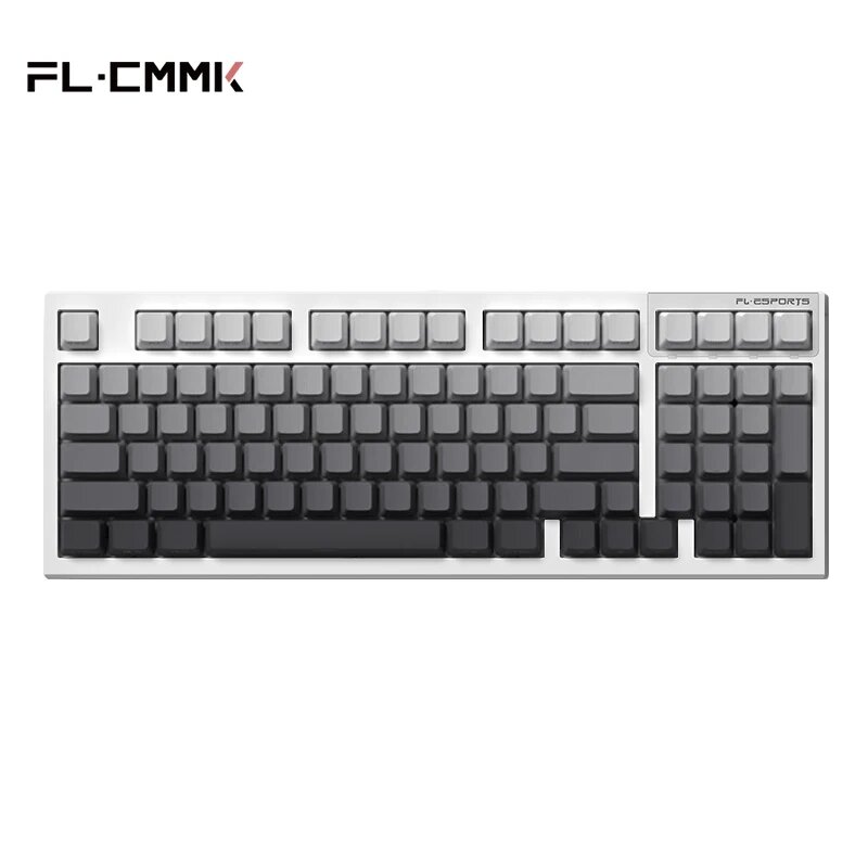 FL·ESPORTS FL980V2 PRO Механическая клавиатура 97 клавиш Milk Jujube Switch, White Polar Day