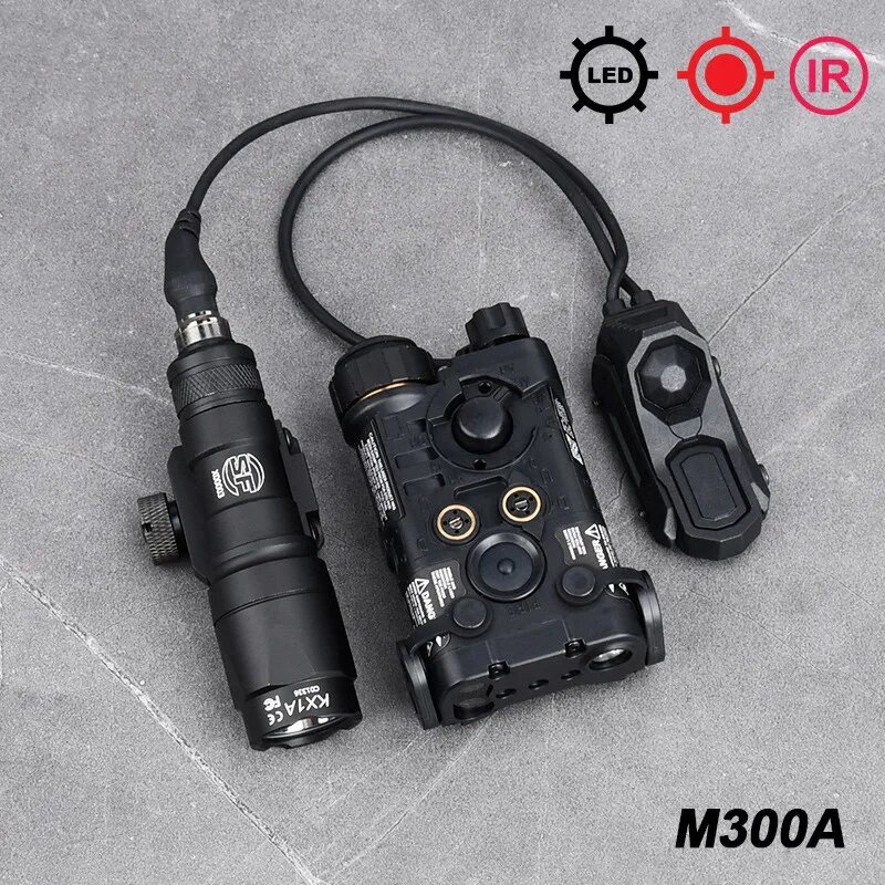 Тактический фонарь WADSN M300A, цвет BK Red