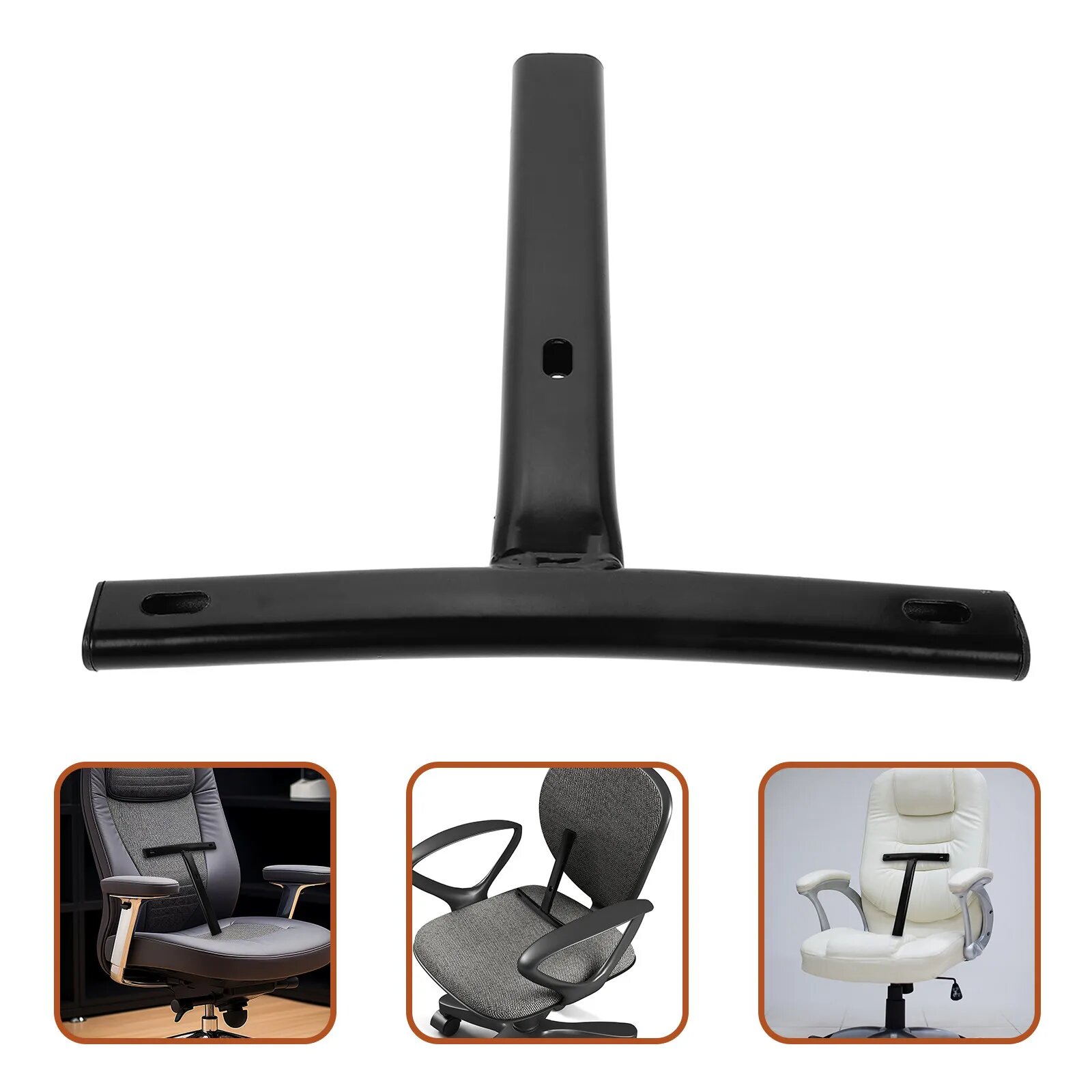Утолщенная стальная опорная стойка для спинки кресла, Т-образная планка для офисных и игровых поворотных кресел, прочный треугольный кронштейн