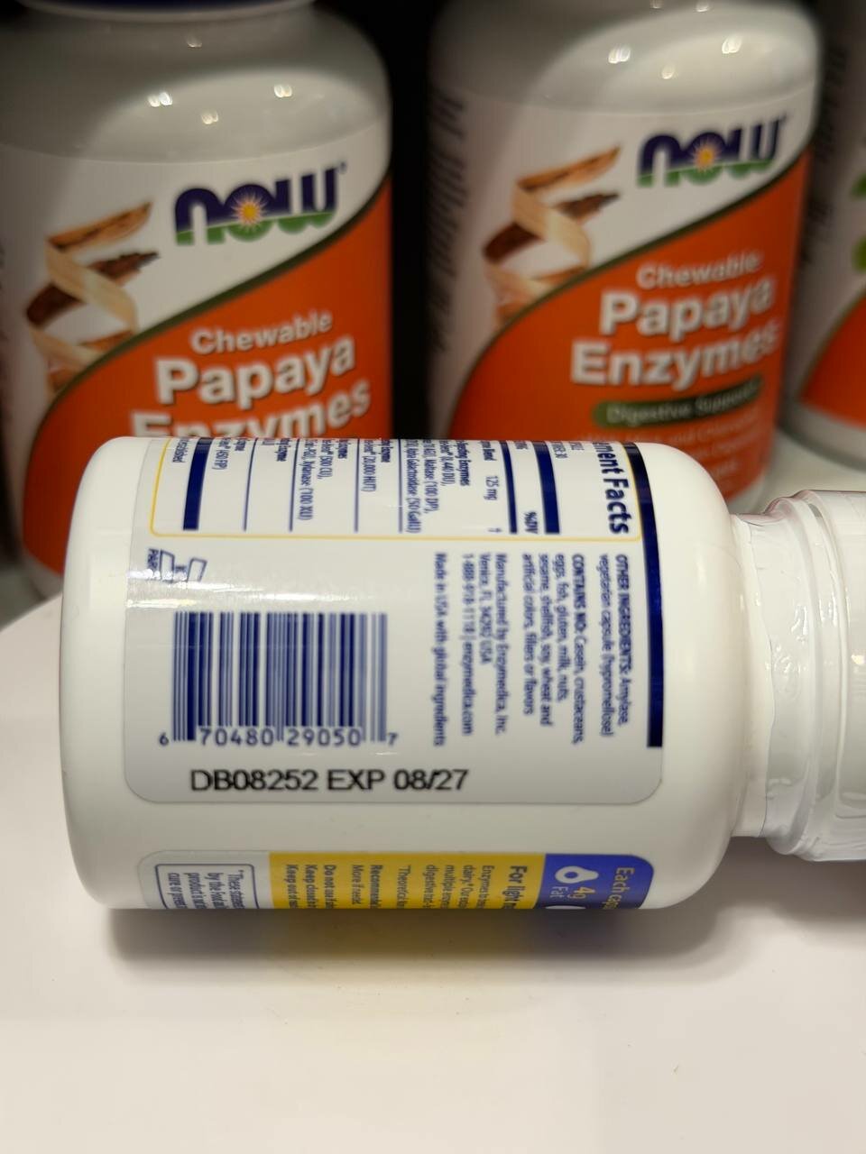 Enzymedica Digest Basic ферменты для улучшения пищеварения и поддержки ЖКТ, облегчение переваривания пищи 30 капсул — фото 1