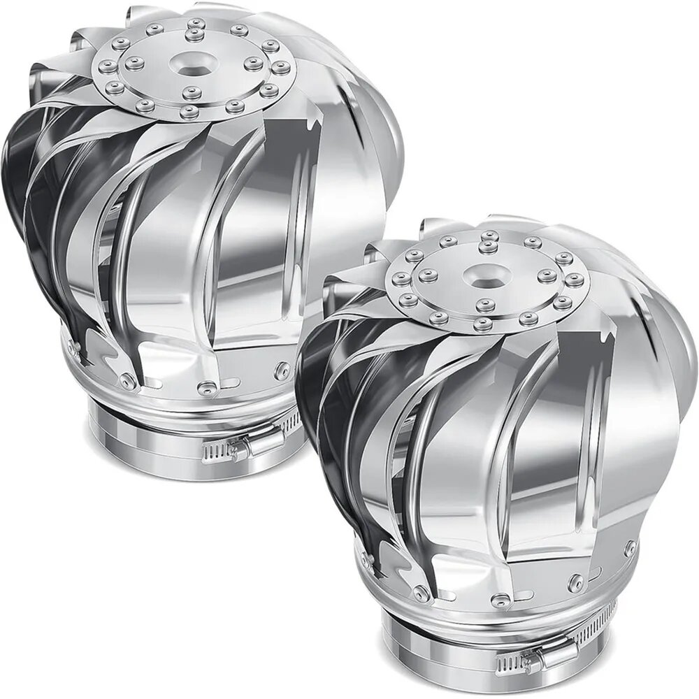 2 шт. 110 мм без мощности, крышный вентилятор, ветряные турбины, вентиляционное отверстие для чердака для домов, заводская ферма, герметичны