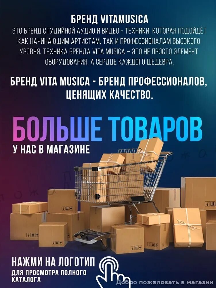 MP3-плеер Vita Musica 64 ГБ, черный, с FM-радио и наушниками — фото 1