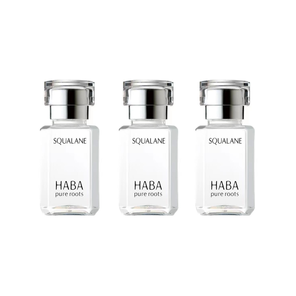 Сыворотка-масло для лица женское HABA Squalane Pure Roots, 30 мл х 3