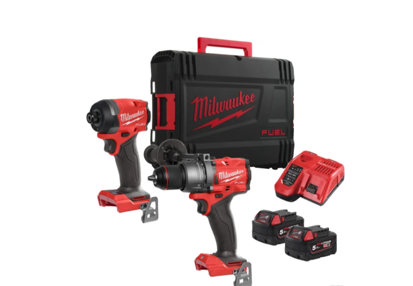 Набор электроинструментов Milwaukee M18 FPP2A3-502X Fuel 4933480873 (шуруповерт, винтоверт, 2 АКБ, кейс)