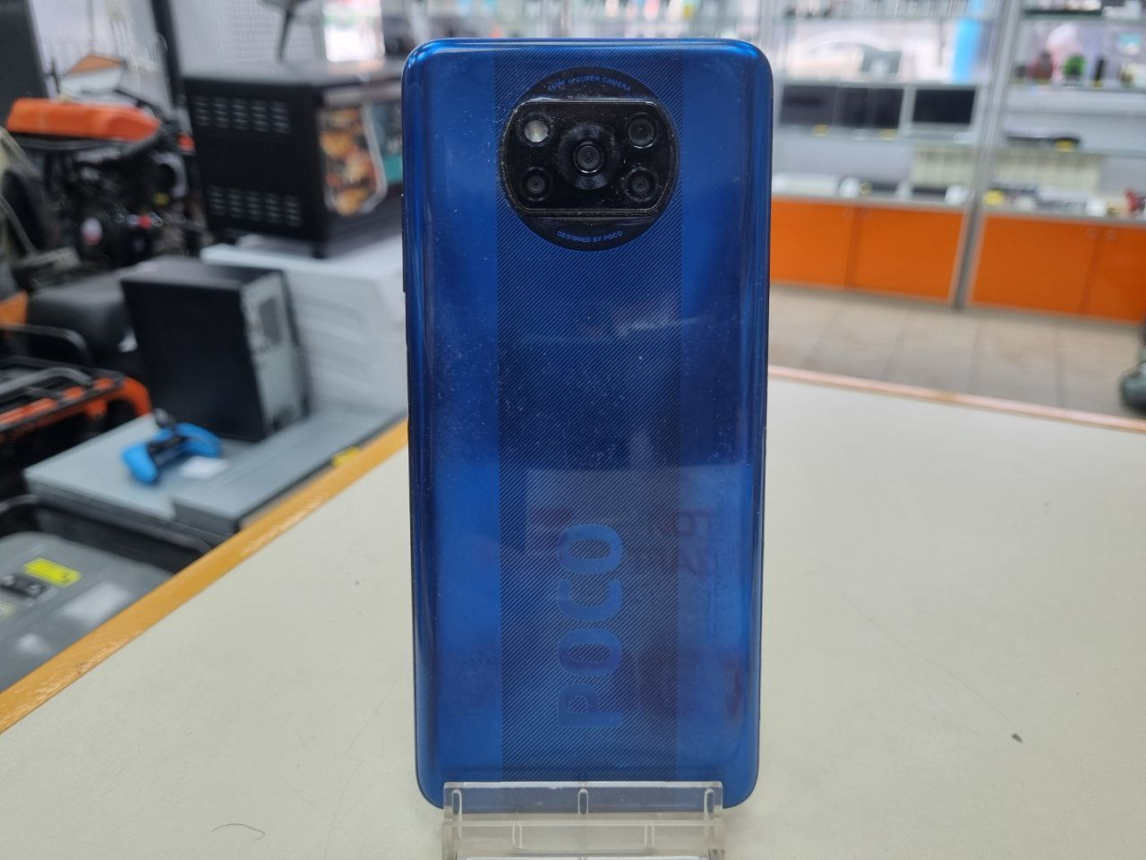 Смартфон Xiaomi POCO X3 Pro 6/128 ГБ RU, Dual nano SIM, синий иней б/у уценка