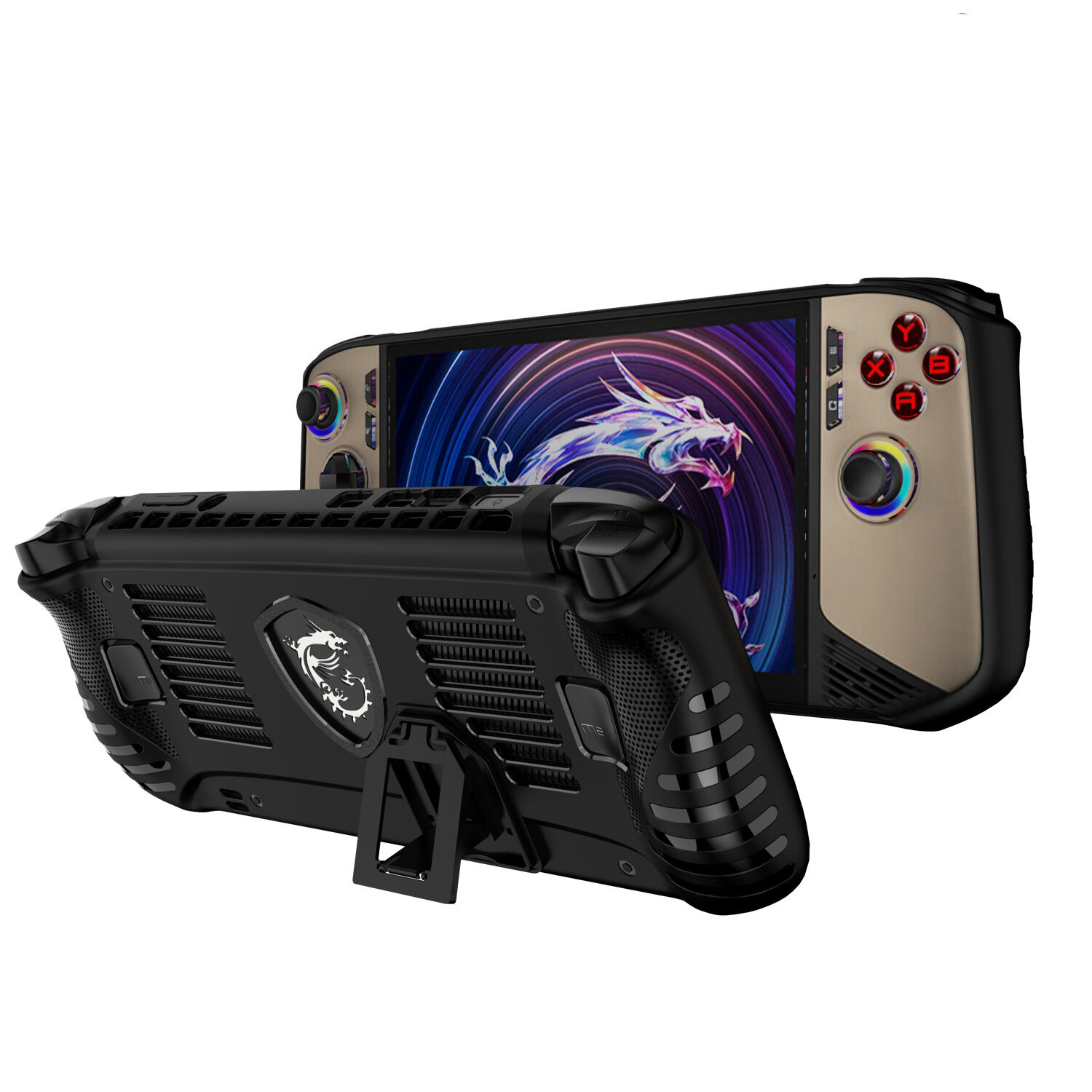 Чехол силиконовый для MSI CLAW 8 AI+ для хранения игровой консоли, затемненный