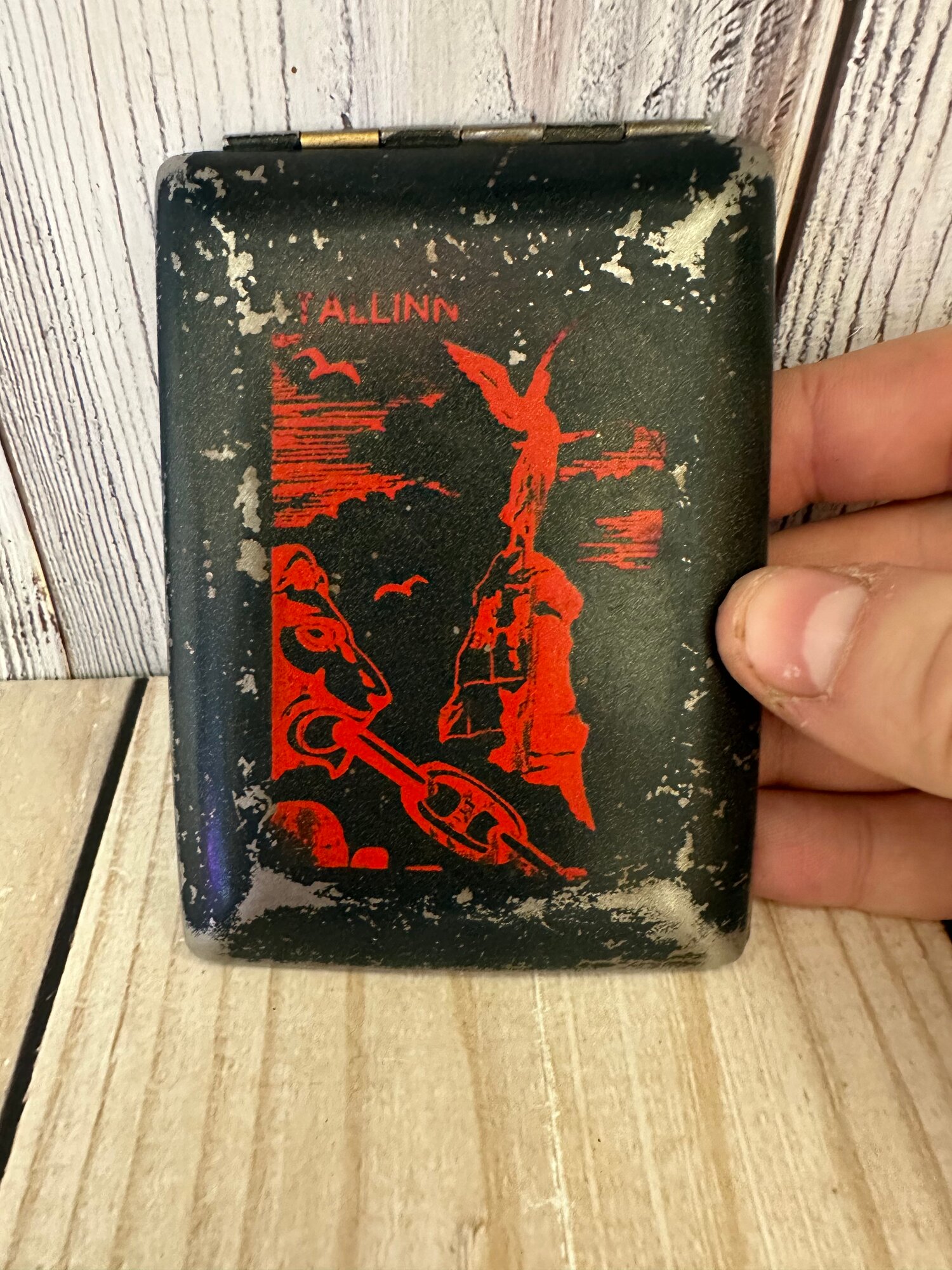 Портсигар Таллин ссср 1960 годы Винтажный коллекционный