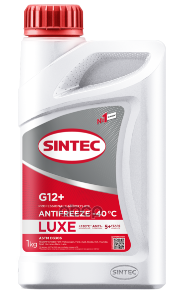 Антифриз Sintec LUX G12 1л (красно-оранжевый) SINTEC арт. 990550