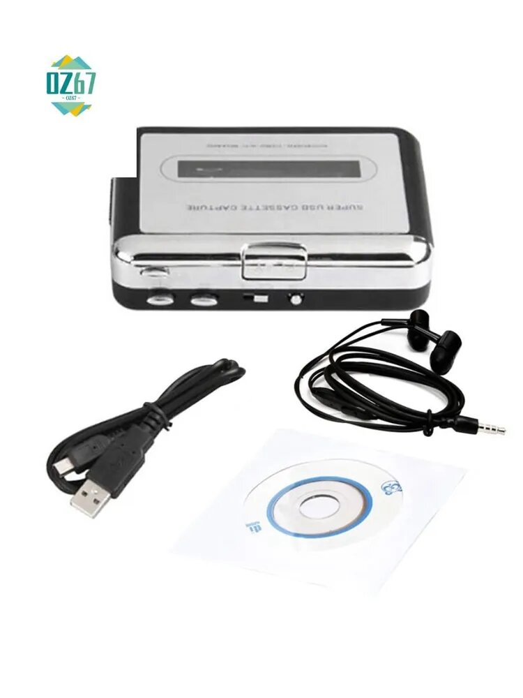 (J T N E) Замена Кассетного Проигрывателя USB-Кассета В MP3-Конвертер Capture Audio Music Player Tape Cassette Recorder