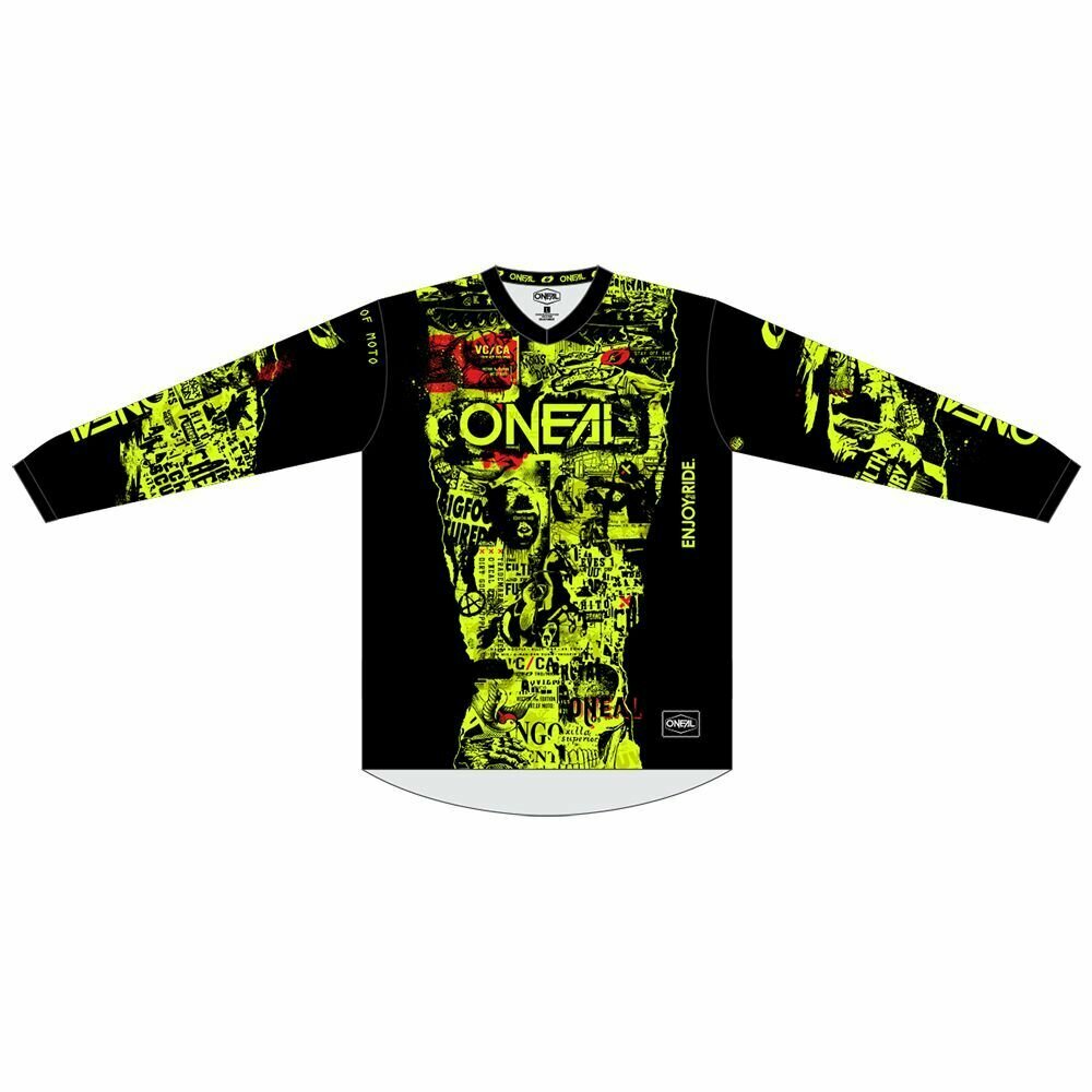 Джерси O'NEAL Element Attack V.25, мужской(ие), желтый/черный, размер L