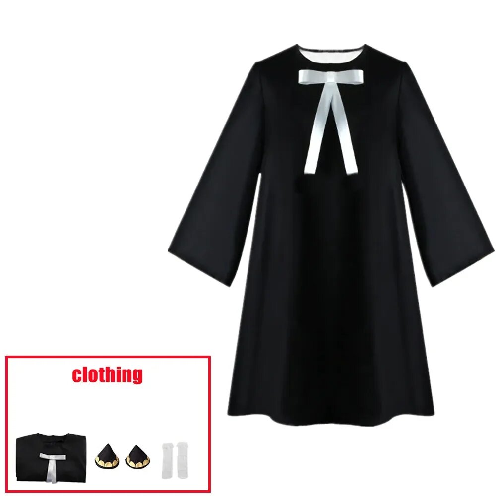 Косплей костюм Аня Форгер из Spy x Family Черный, XL, A4