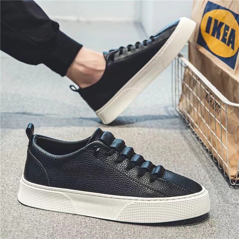 LUO Обувь мужская Осенняя для мужчин Однодневная белая доска обувь/Black