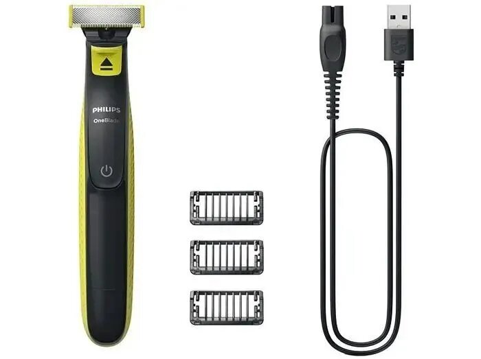 Philips Электробритва QP2724/10, черный, салатовый