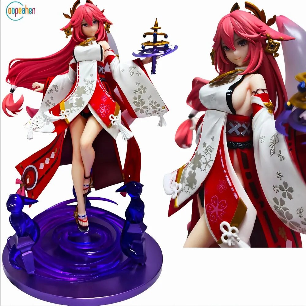 Genshin Impact Yae Miko коллекционная фигурка 26см GK модель