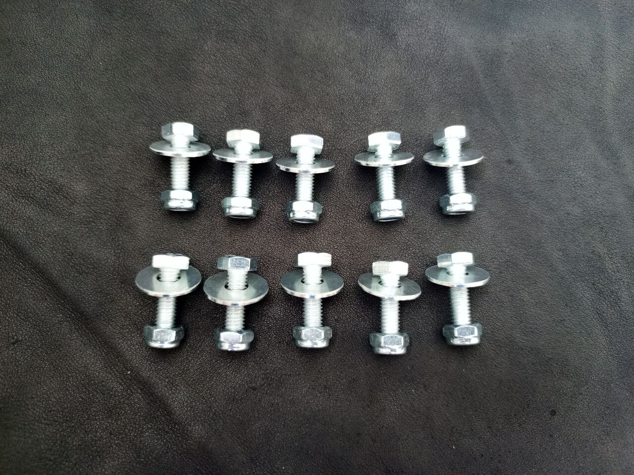 Болт с шайбой и гайкой (самоконтрящейся) М6х20 мм 10 шт