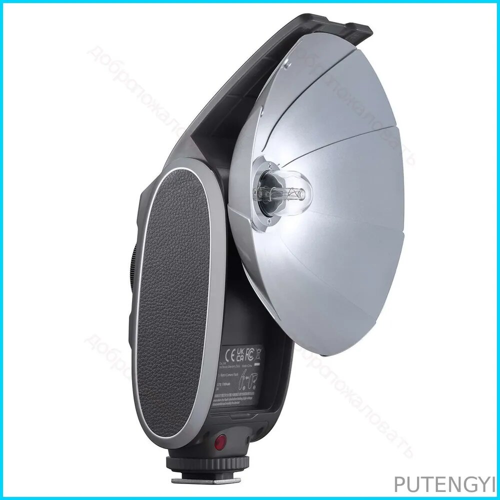 Godox Lux Senior Вспышка GN14 - портативная вспышка для фотосъемки, цвет черный и белый