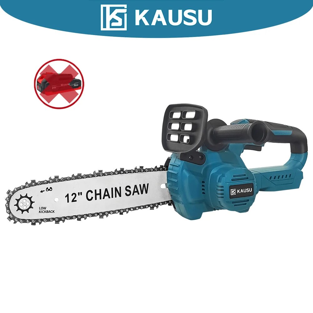 12-дюймовая бесщеточная электрическая бензопила, аккумуляторная ручная пила, садовый деревообрабатывающий электроинструмент для батареи Makita 18 В (без батареи)