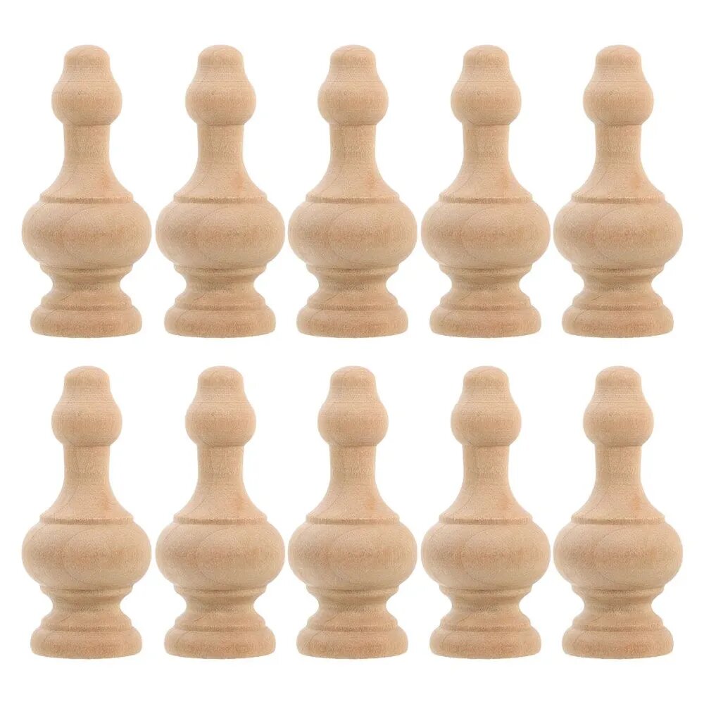 10 Штук Балясин Из Натурального Дерева Для Фурнитуры И Самодельных Проектов