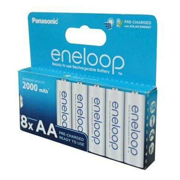 Аккумуляторная батарея Panasonic Eneloop AA (BK-3MCDE/8BE, /8HH) 2000 mAh 8шт
