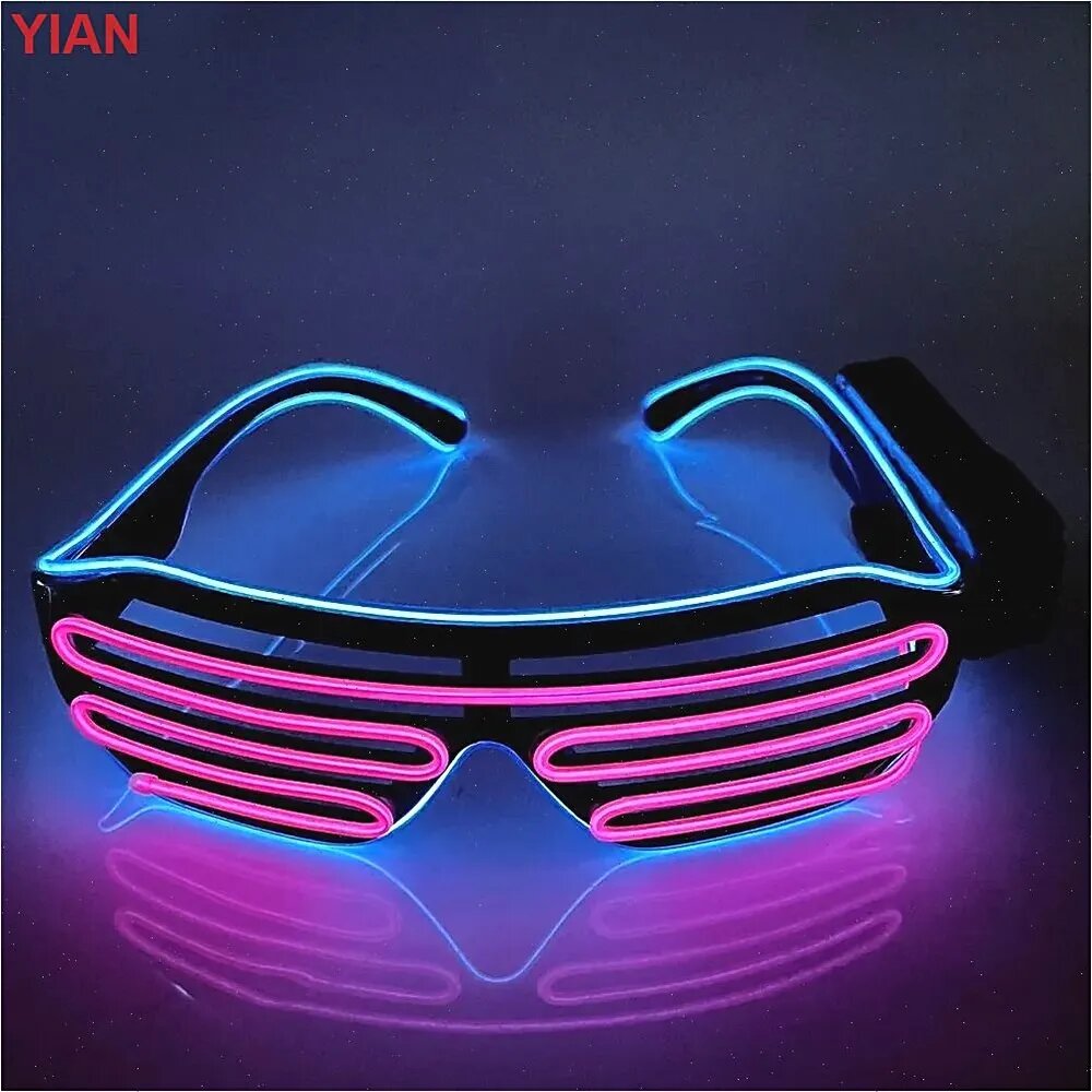 Светодиодные очки для вечеринок, ночных клубов и праздничных мероприятий
