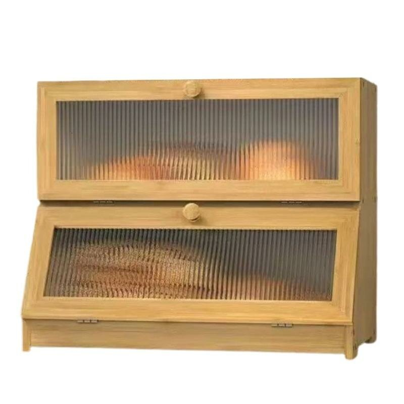 Магнитная хлебница с двойным слоем, Цвет древесины типа Б