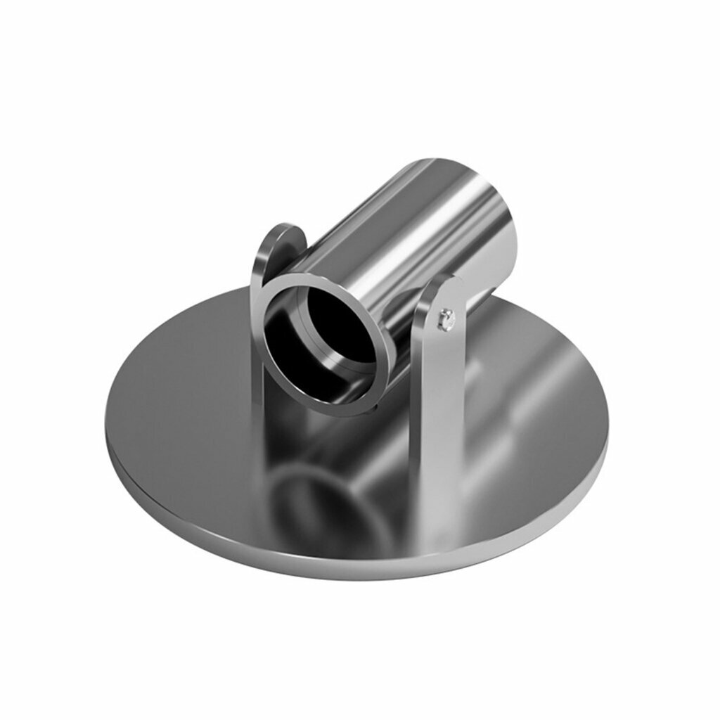 Универсальная фланцевая опора на 22 и 25 трубок, вращающееся основание для подвесного стержня, цвет нержавеющей стали