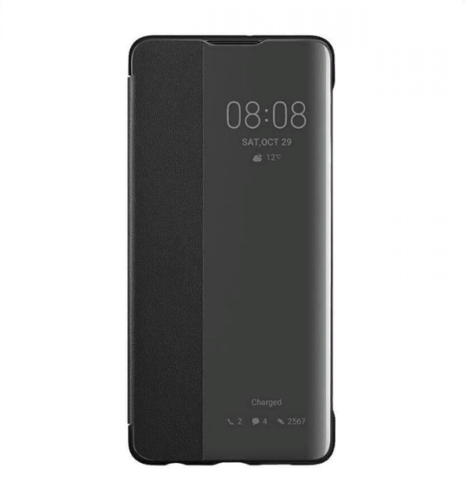 Чехол-книжка Чехол. ру для OPPO Reno 6 с боковым окном водоотталкивающий черный