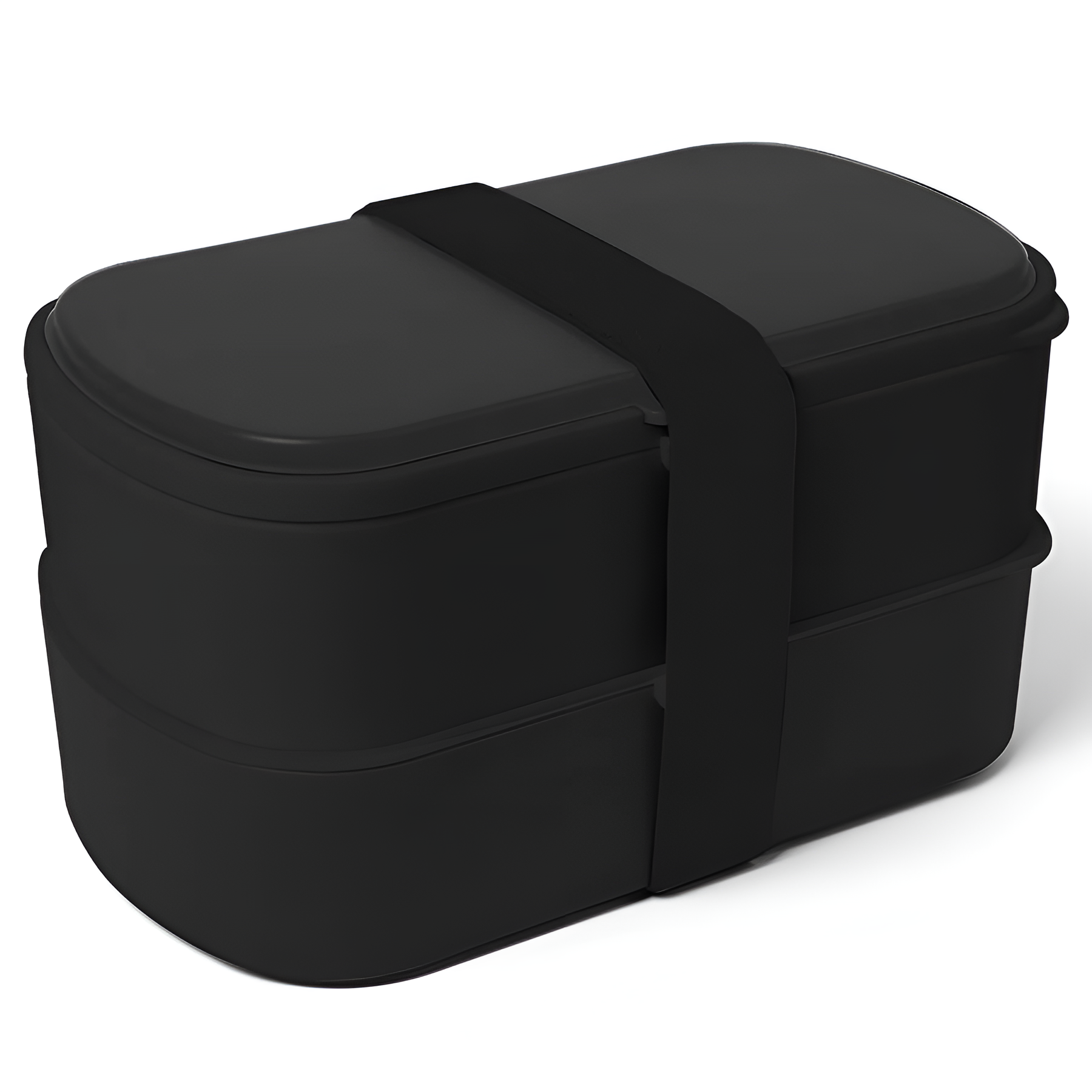 Ланч-бокс с приборами Smart Solutions Food Time, 1 л, черный